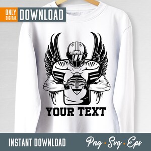 Football Player With Angel Wings Svg, Football Svg, Football Team ...
