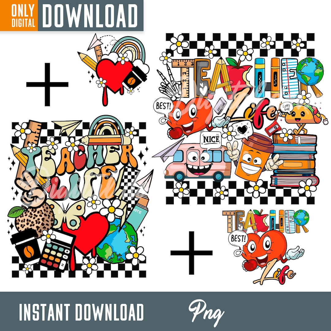 Retro Teacher Png Design, Teacher Png , Teacher Life Png , Teacher ...