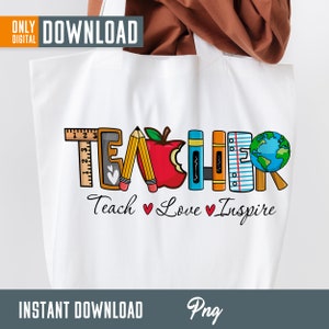 Teach Love Inspire Png, Teacher Png, Teacher Clipart, Pteacher ...