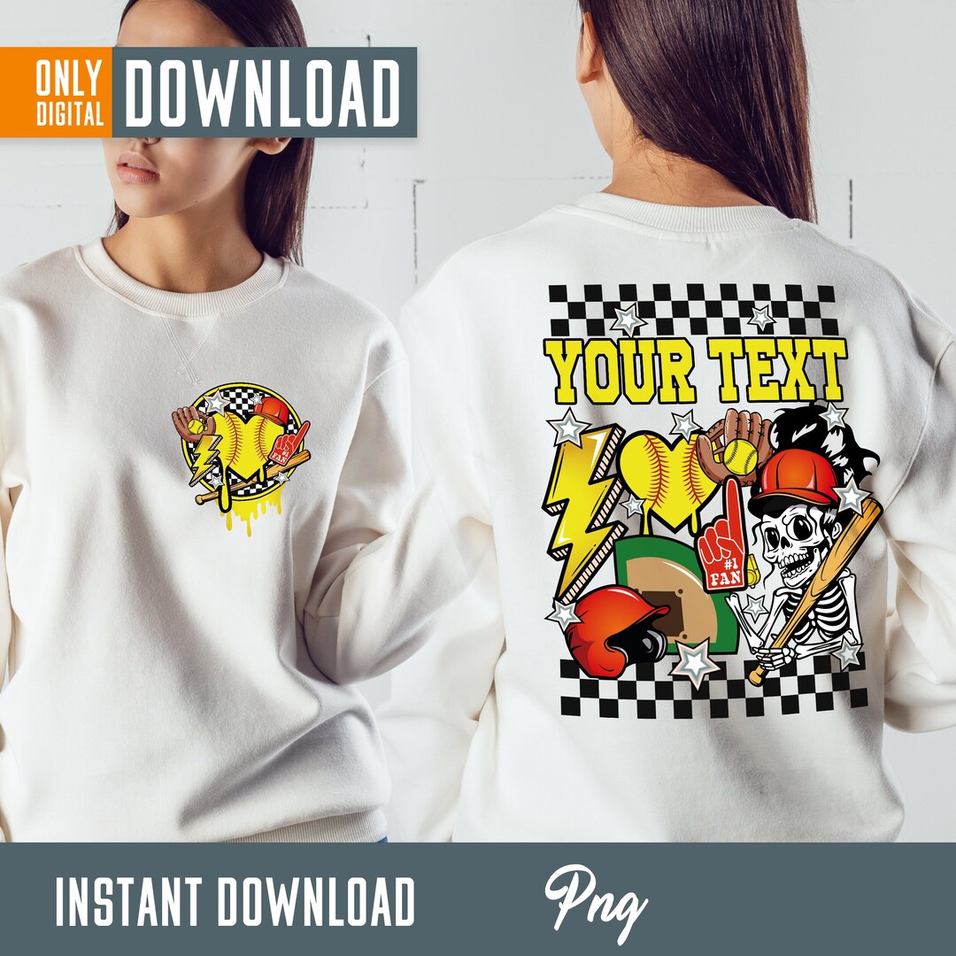 Retro Softball Png Smile Face Skeleton , Softball Png, Softball ...