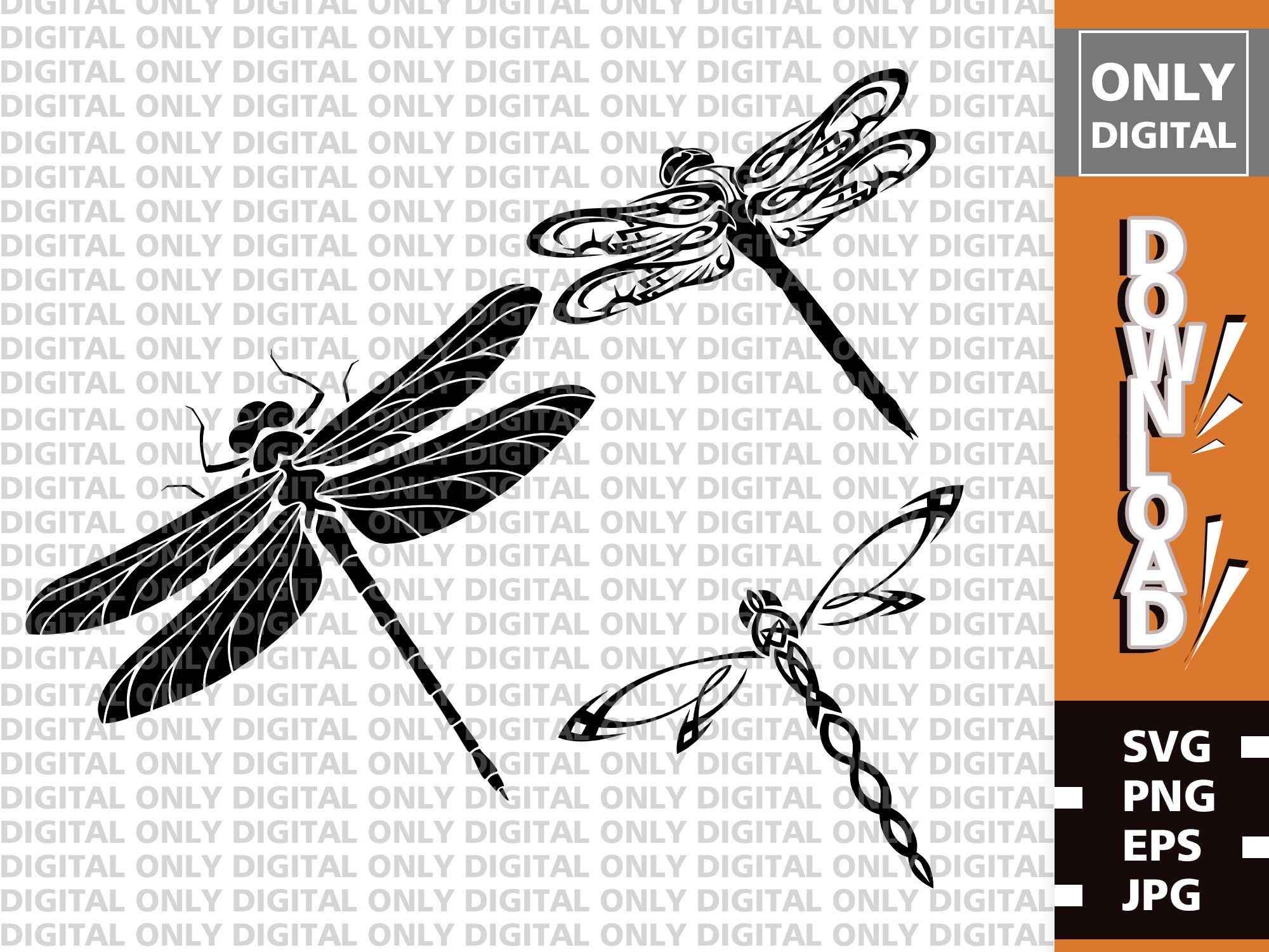 Dragonfly Svg Dragonfly Svg Bundle Dragonfly Clipart - Etsy