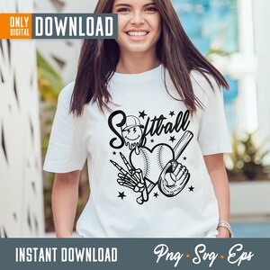 Girls Softball Svg Bundle Retro Softball Svg Png Softball - Etsy