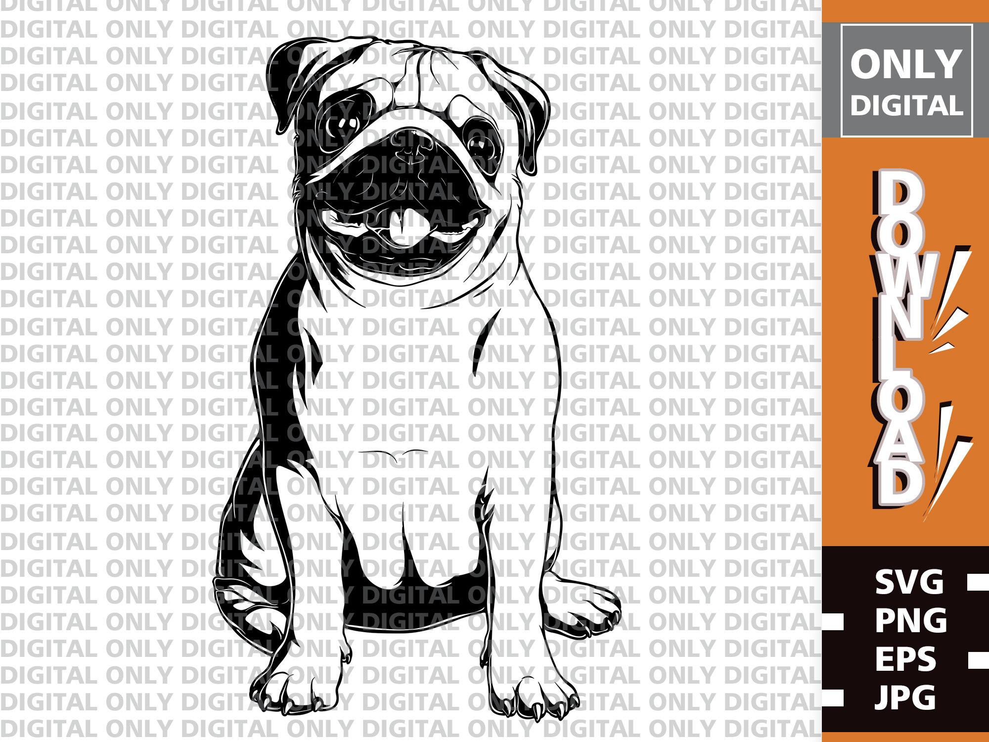 Carlin svg, carlin clipart, carlin png, carlin clip art, carlin chemise ...