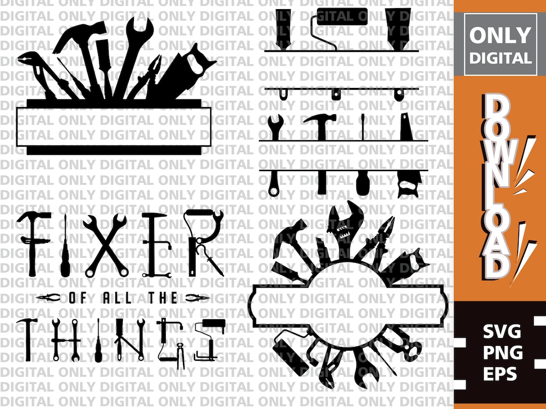 Handyman Svg, Handyman Monogram Svg , Fixer of All the Things Svg ...