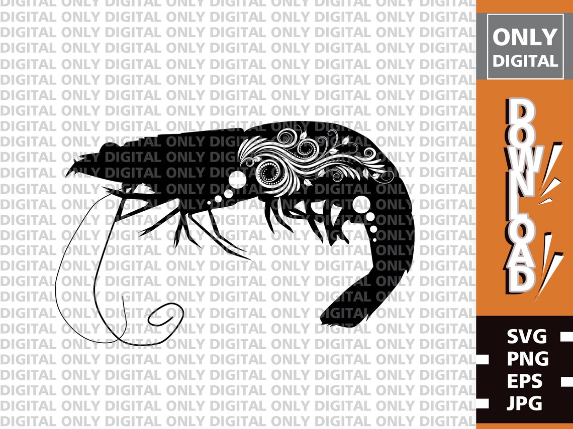 Cute Shrimp Svg Shrimp Svg Shrimp Clipart Shrimp Cut File - Etsy