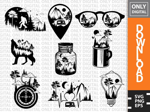 Summer Camp Svg Camp Svg Camping Svg Bundle Pack Camping - Etsy