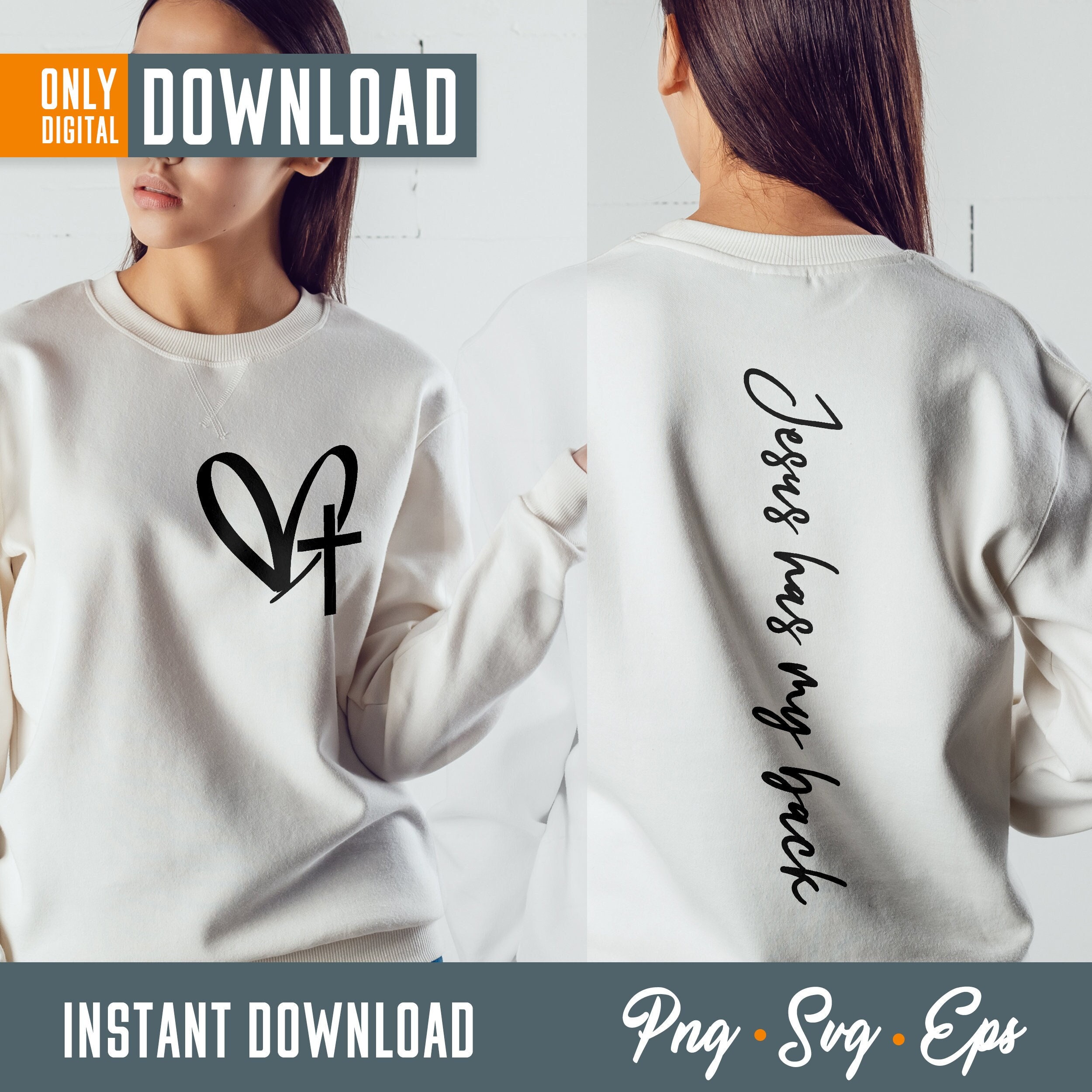 Jesus Has My Back SVG Christian Svg Bundle Jesus Svg - Etsy