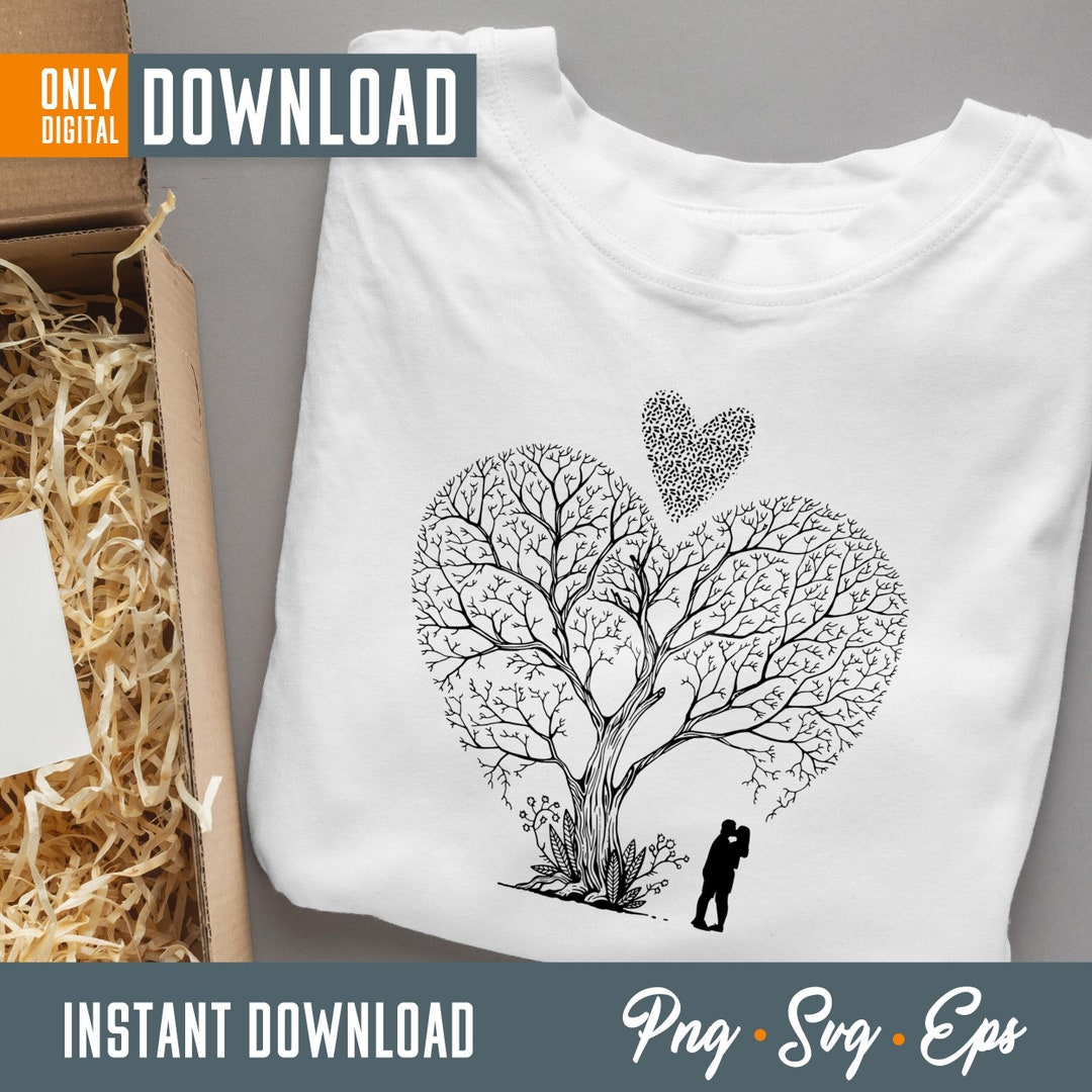 Love Tree, Valentines Day Svg, Tree Clipart, Love Clipart, Love Svg ...