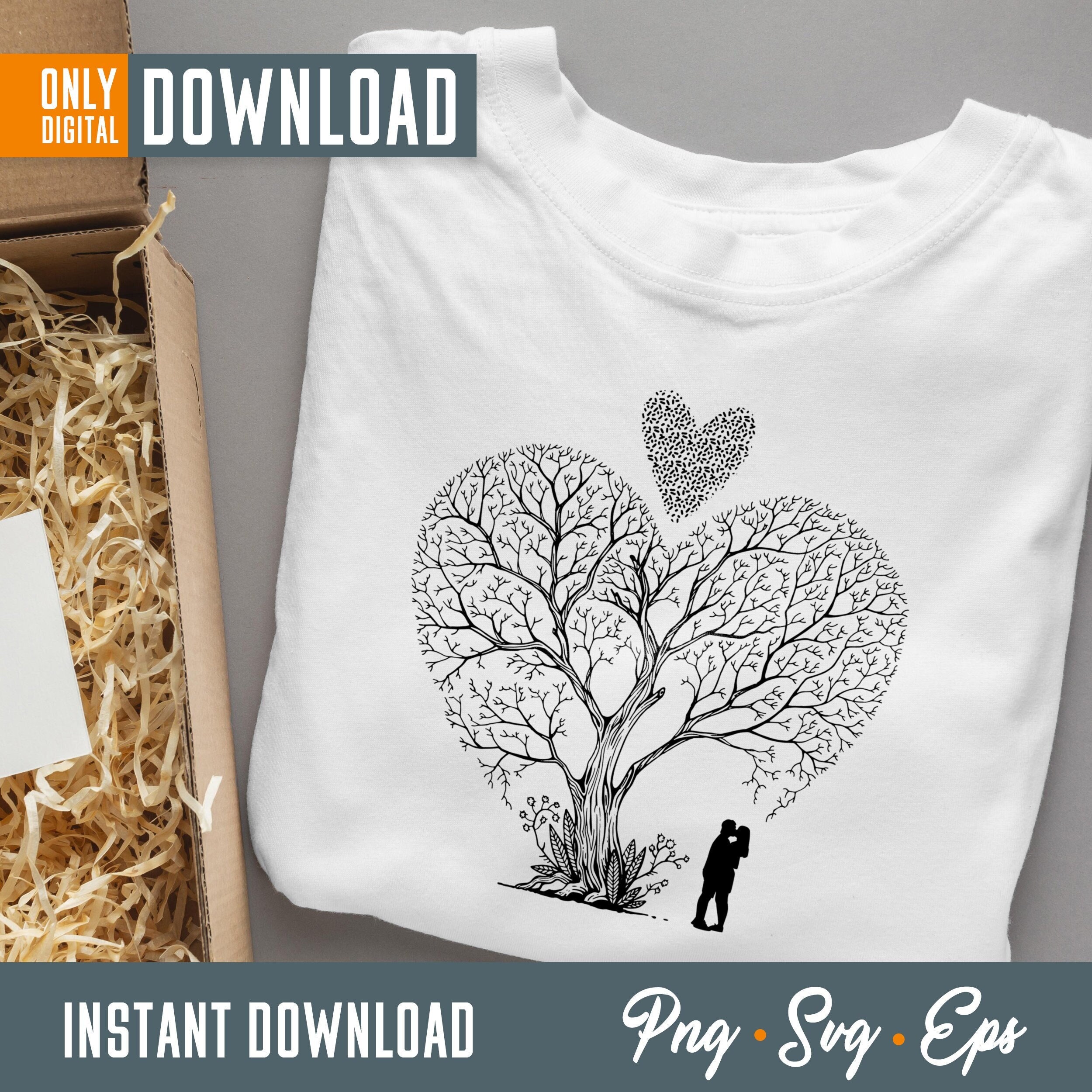 Love Tree, Valentines Day Svg, Tree Clipart, Love Clipart, Love Svg ...