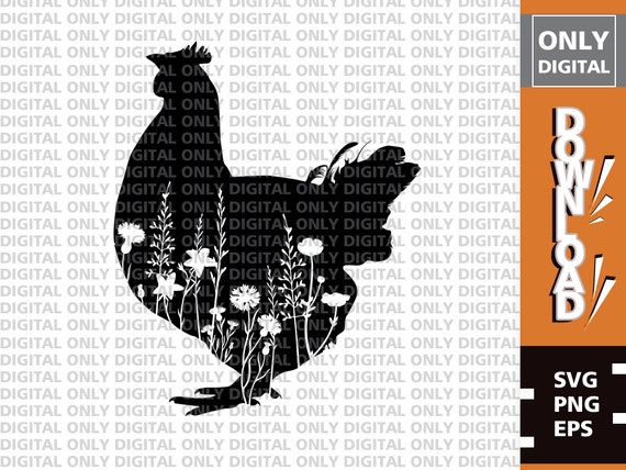Floral Hen Svg File Hen Svg Bundle Hen Clipart Hen - Etsy Canada