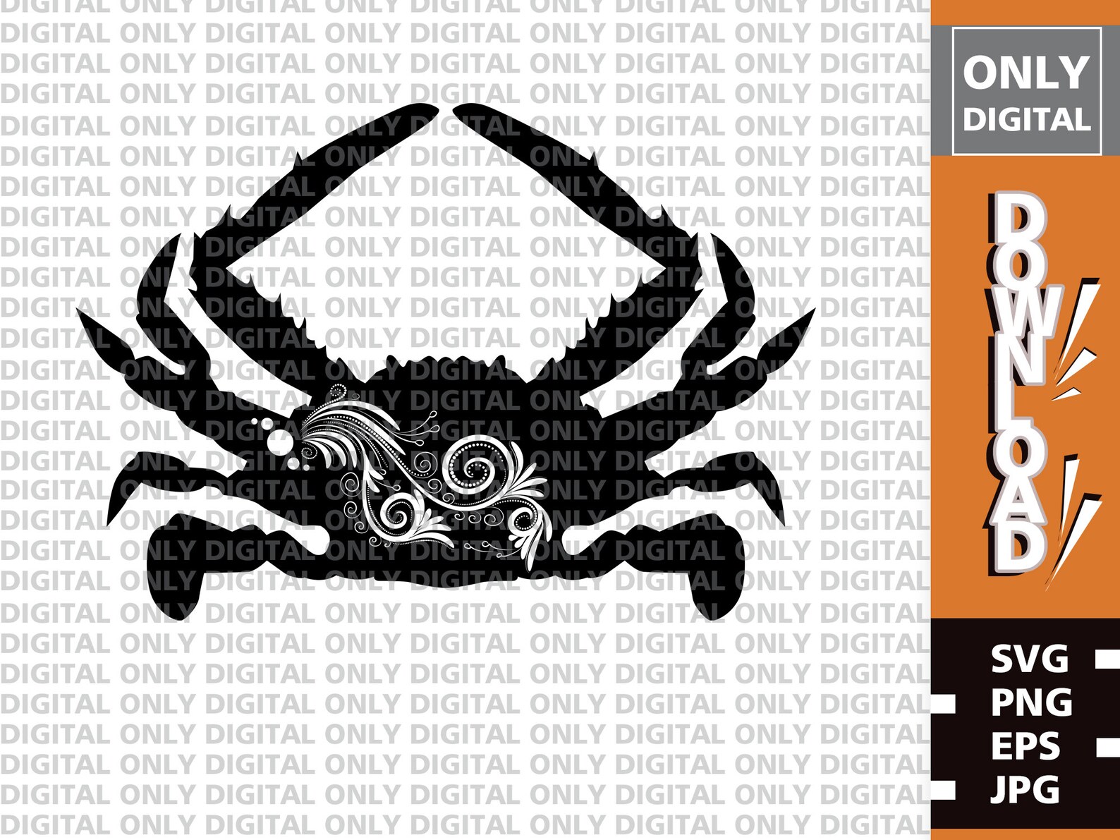 Crab Svg Cute Crab Svg Crab Clipartcrab Pngcrabby Svg - Etsy