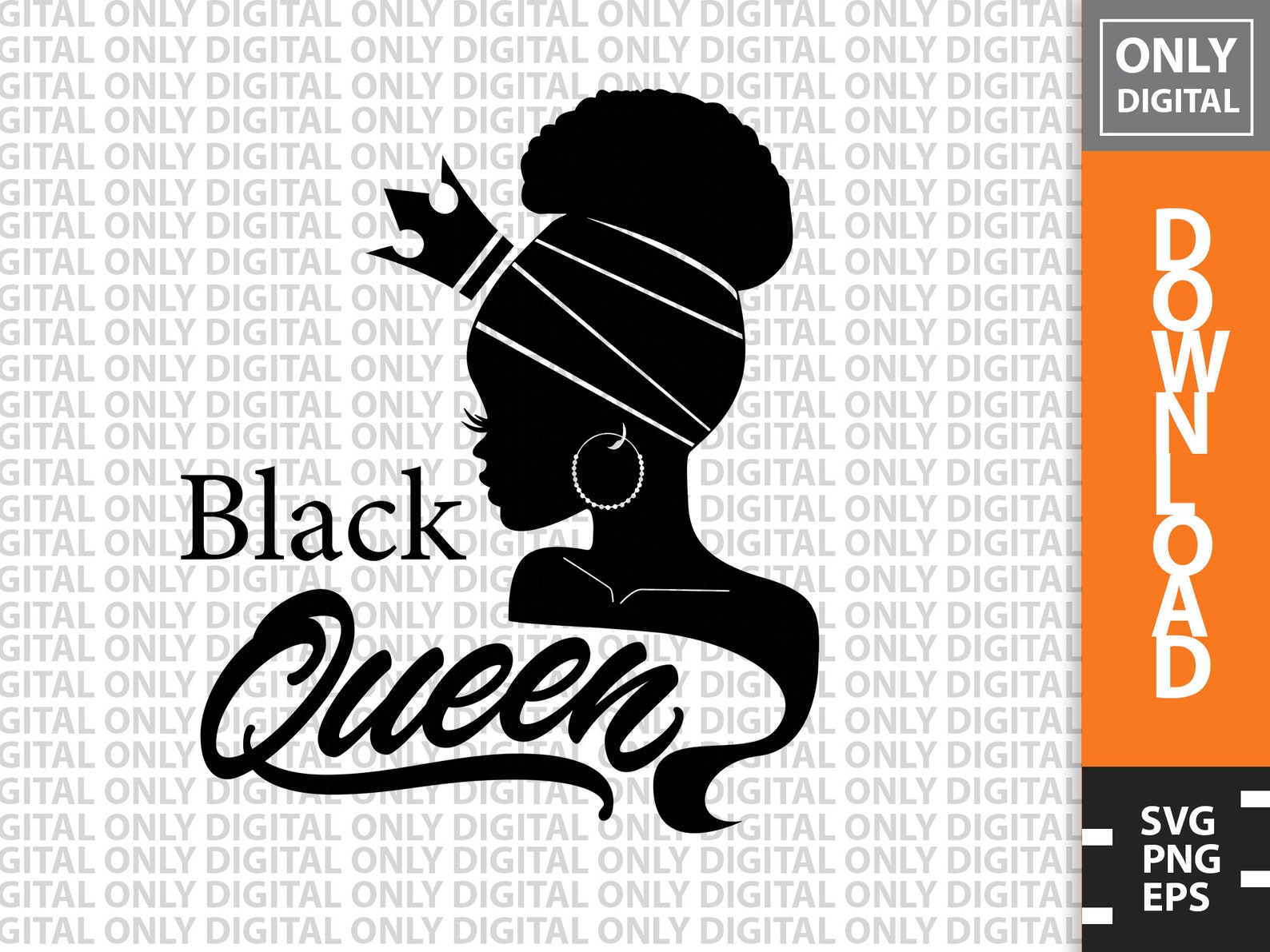 Black Queen Svg File Afro Girl Birthday Bundle Black Girl - Etsy