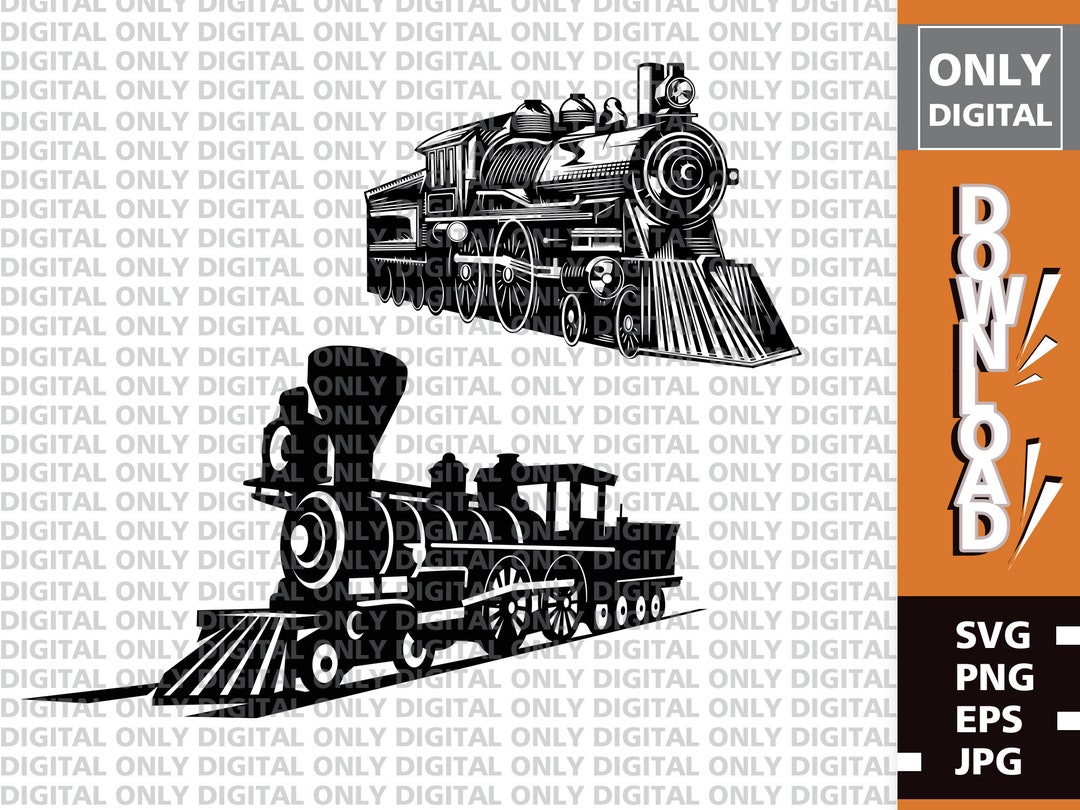 Train Clipart SVG Bundle, Locomotive Design (digital Download) - Etsy