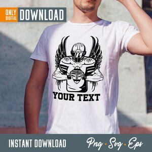 Football Player With Angel Wings Svg, Football Svg, Football Team ...