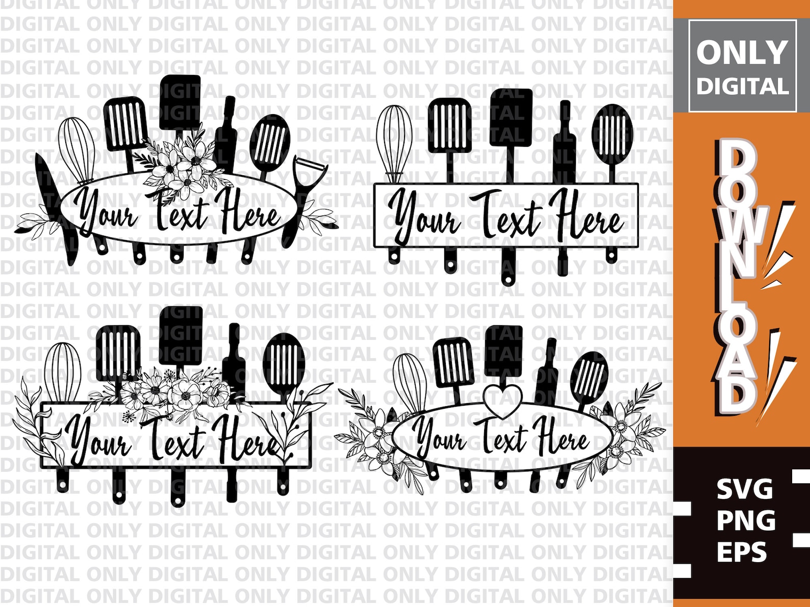 Kitchen Svg Kitchen Split Svg File Kitchen Split Frame Svg - Etsy