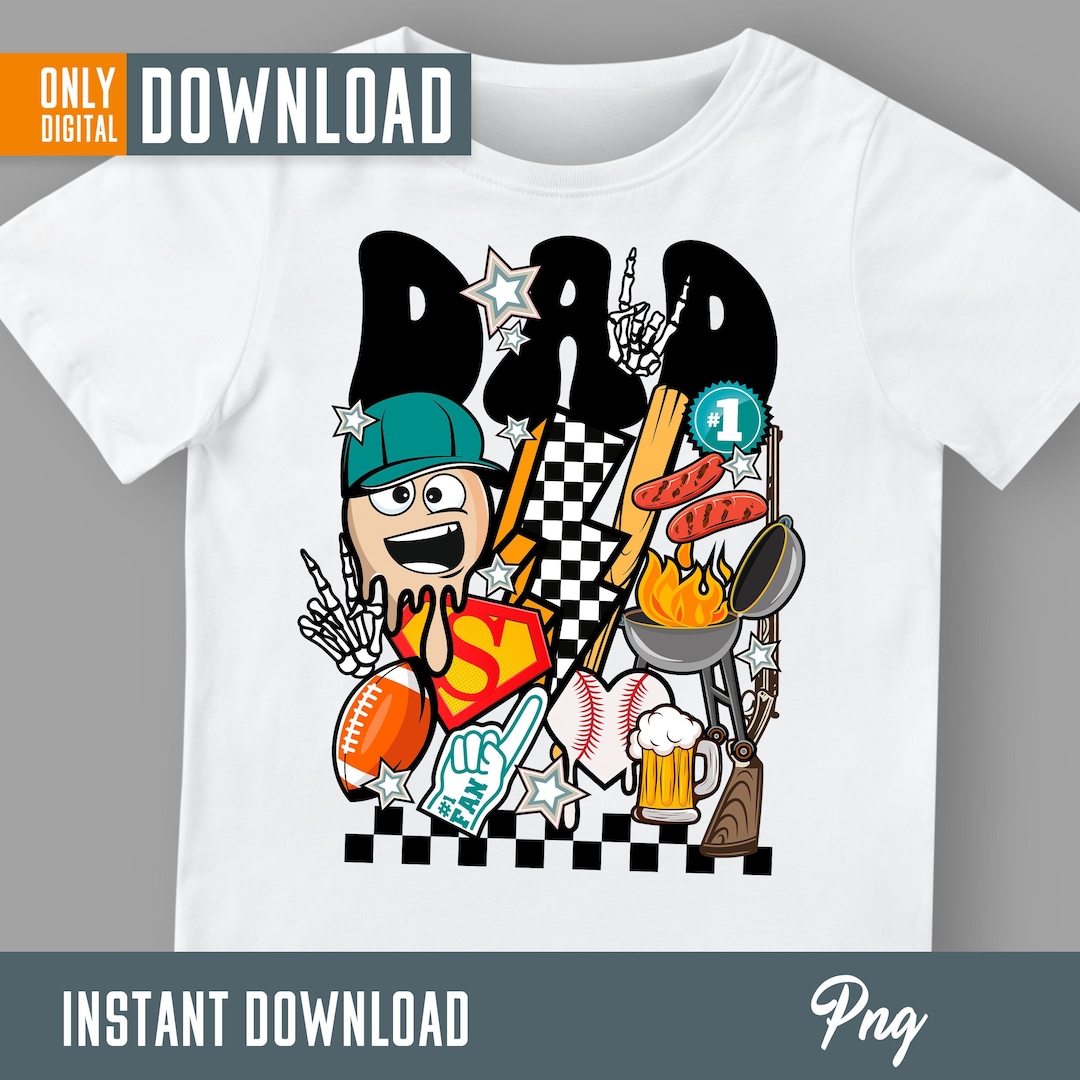 Dad Png, Dad Sublimation PNG, Retro Dad Sublimation Design, Dad ...