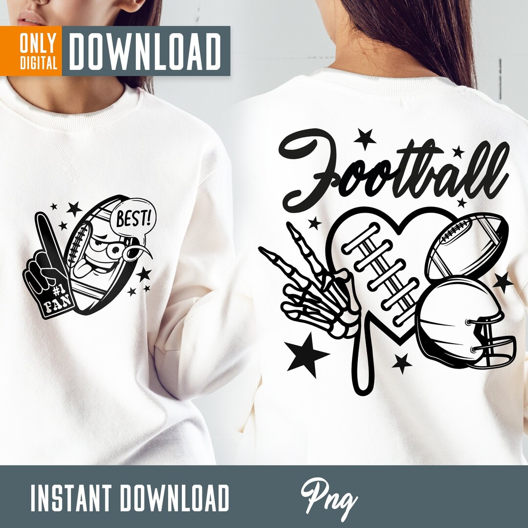 Football Smile Face Svg Bundle, Retro Football Svg, Football Svg Png ...