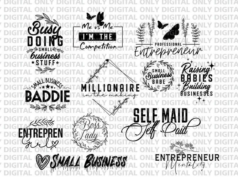 Entrepreneur Svg Bundle Motivational Svg Bundle - Etsy
