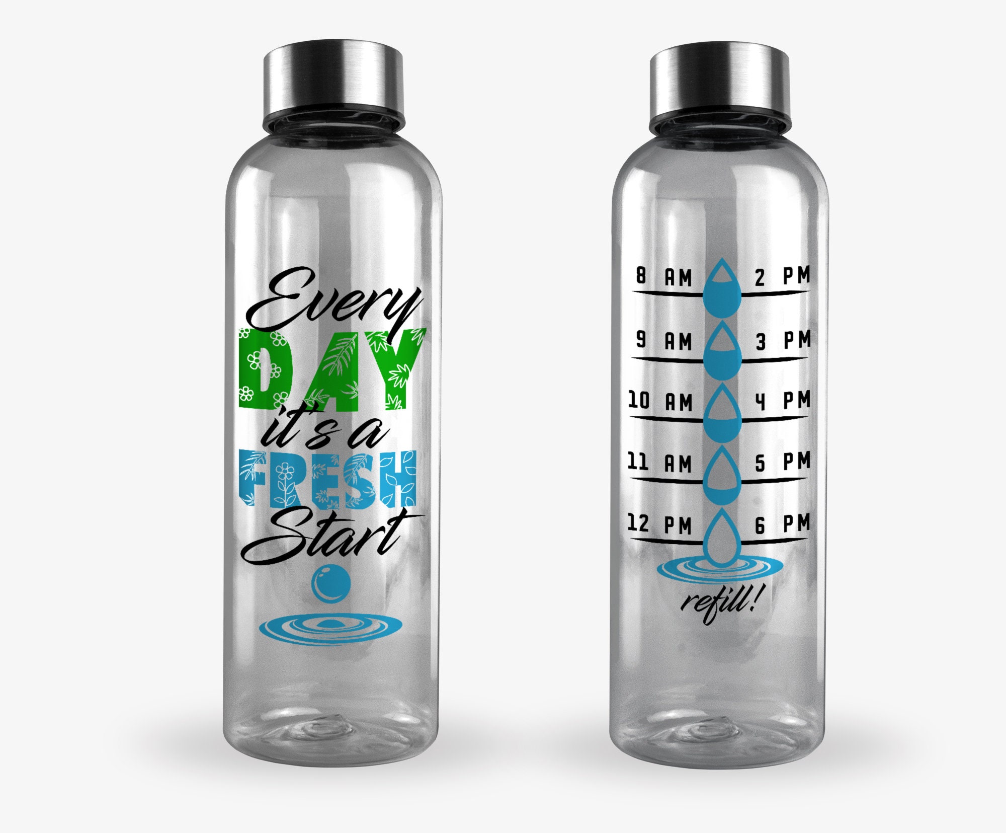 Water Level Tracker Svg Bundle Water Bottle Svg File - Etsy
