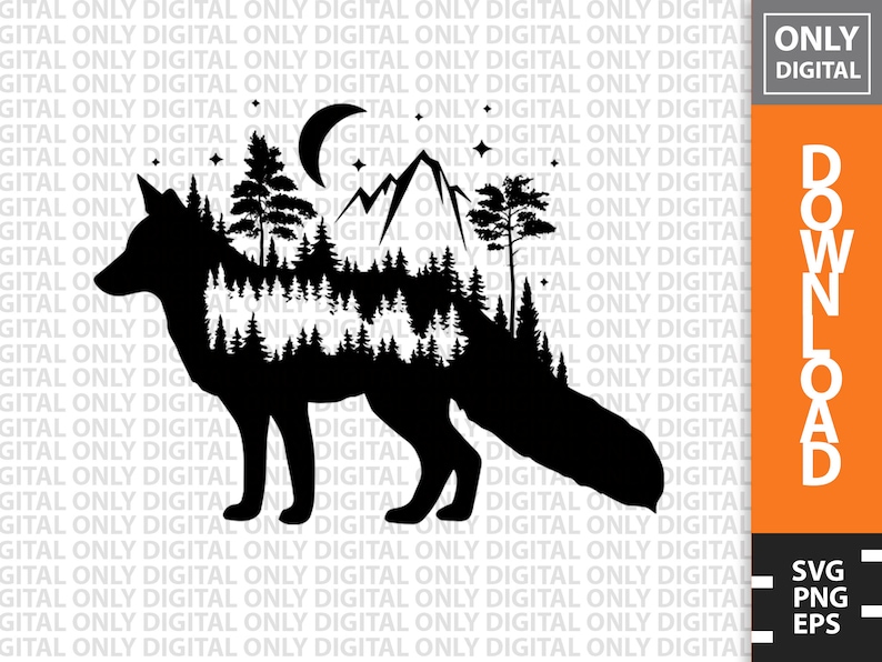 Fox Svg File Cute Fox Bundle Wilderness Svg Fox With - Etsy