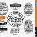 Retired SVG Bundle, Retirement Clipart, Vector Files (digital Download ...