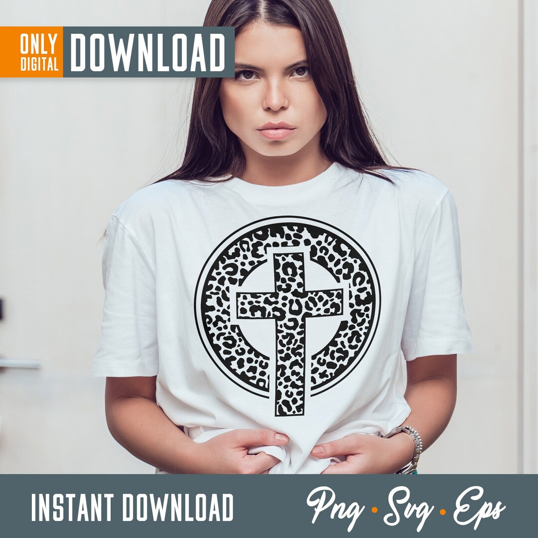 Leopard Cross Svg Png Bundle Sublimation Design, Christian Svg, Digital ...