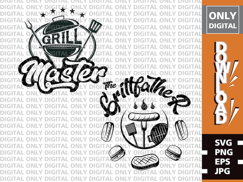 Grill Master Svg Grill Master PNG Bbq Svg Grill Svg - Etsy
