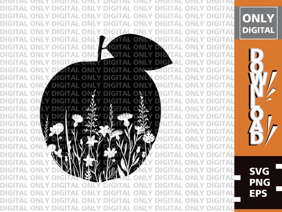 Floral Apple Svg Apple Svg Apple Svg Bundle Apple - Etsy