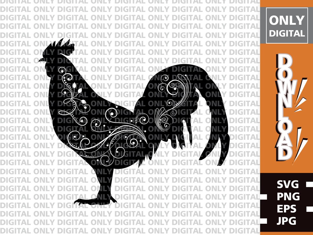 Niedliche Hahn svg, Hahn svg, Hahn svg, Hahn Clipart, Hahn Bündel, Hahn ...