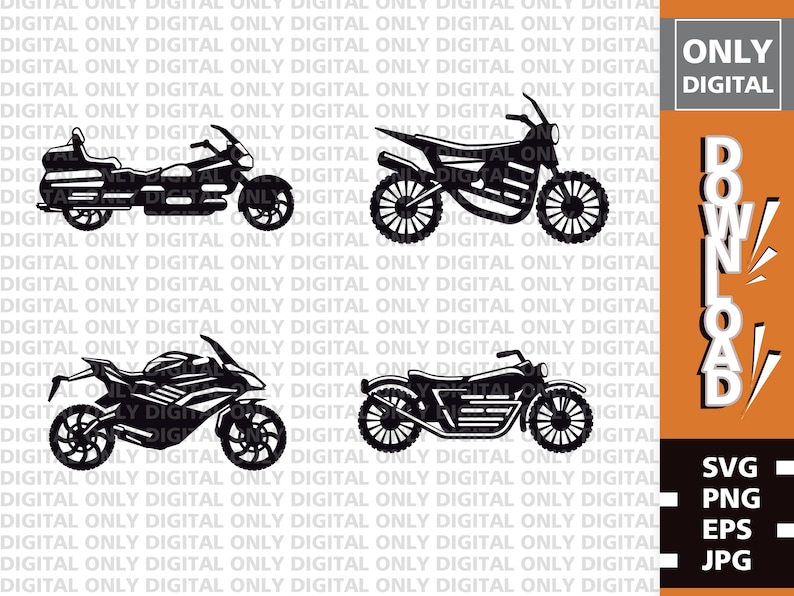 Motorcycle Svg Motorcycle PNG Motorcycle CLIPART SVG - Etsy