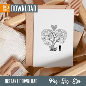 Love Tree, Valentines Day Svg, Tree Clipart, Love Clipart, Love Svg ...