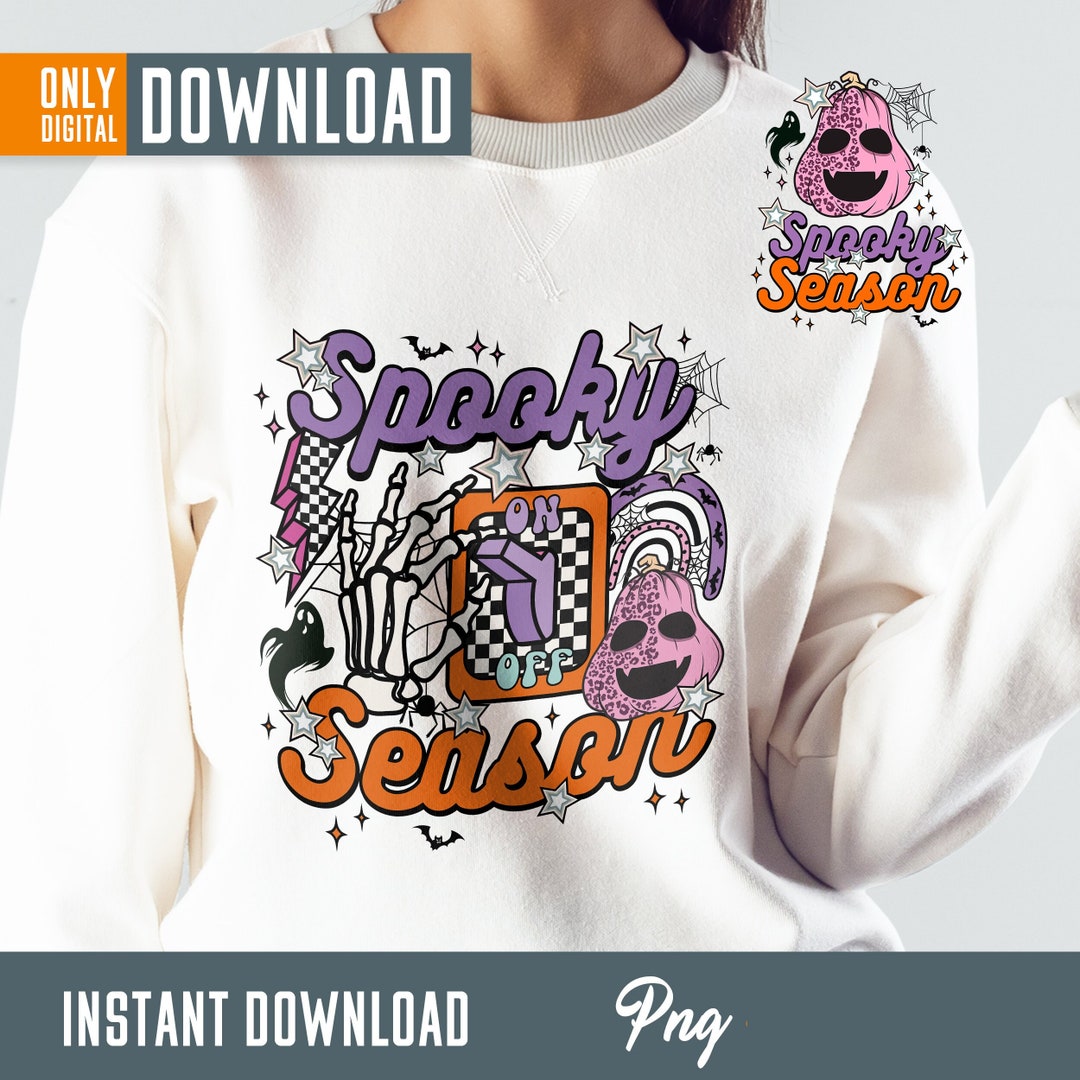 Spooky Season on PNG, Halloween Png, Retro Halloween Sublimation ...