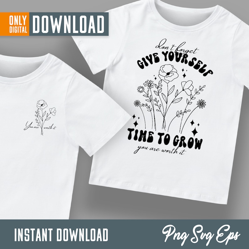 Self Love Retro SVG, Inspirational PNG, Kindness Designs (digital File ...