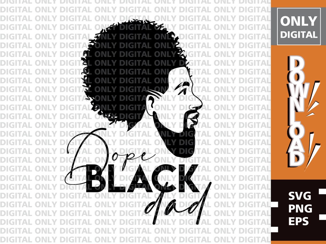 Dope Black Dad SVG Bundle, Bearded Man (digital Download) - Etsy