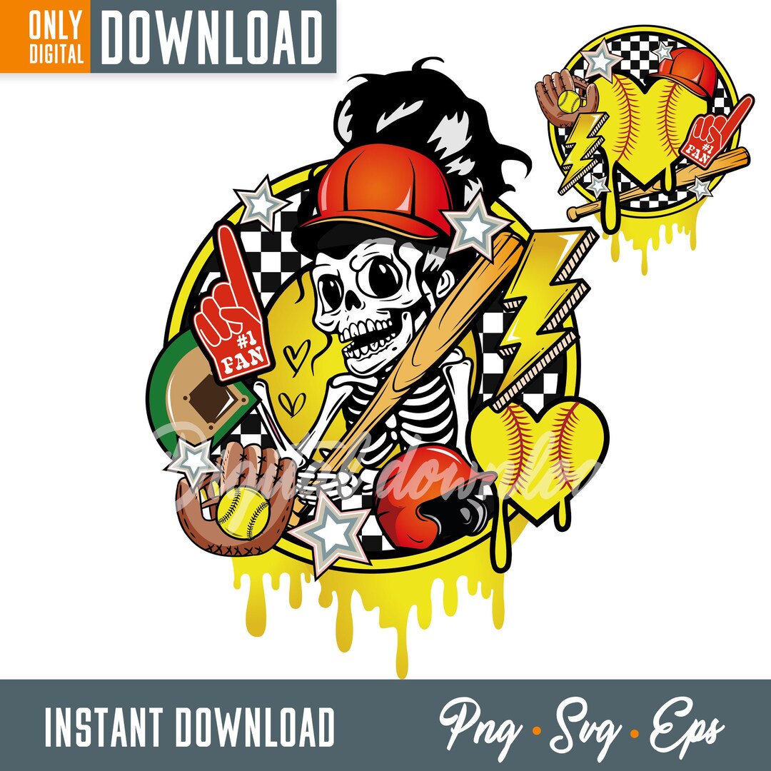 Softball PNG BUNDLE, Retro Softball Mom Png, Softball Smile Face ...