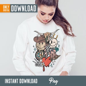 Western Png Designs Western Png Trendy Western Smile Face - Etsy