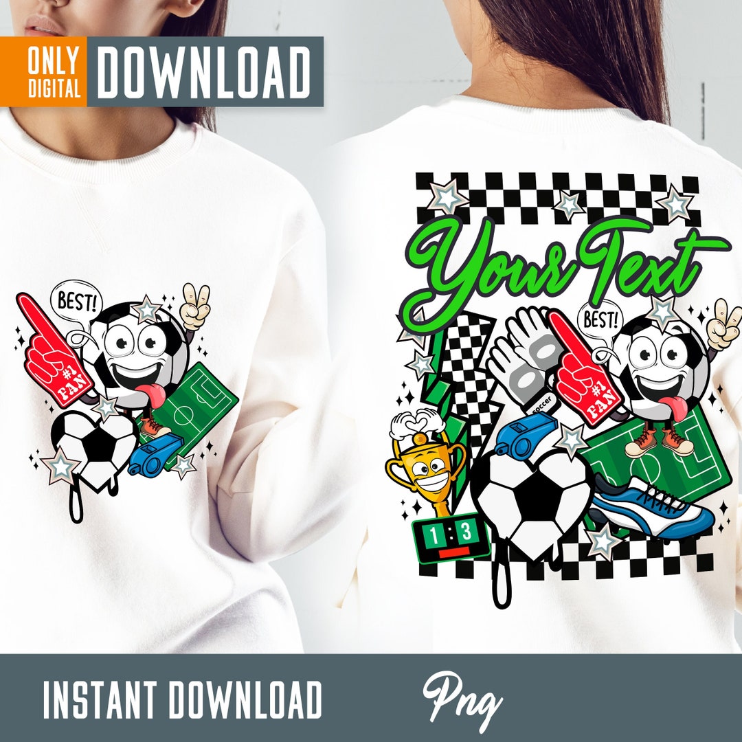 Soccer Custom Name Template , Soccer Smile Face Png Sublimation, Soccer ...