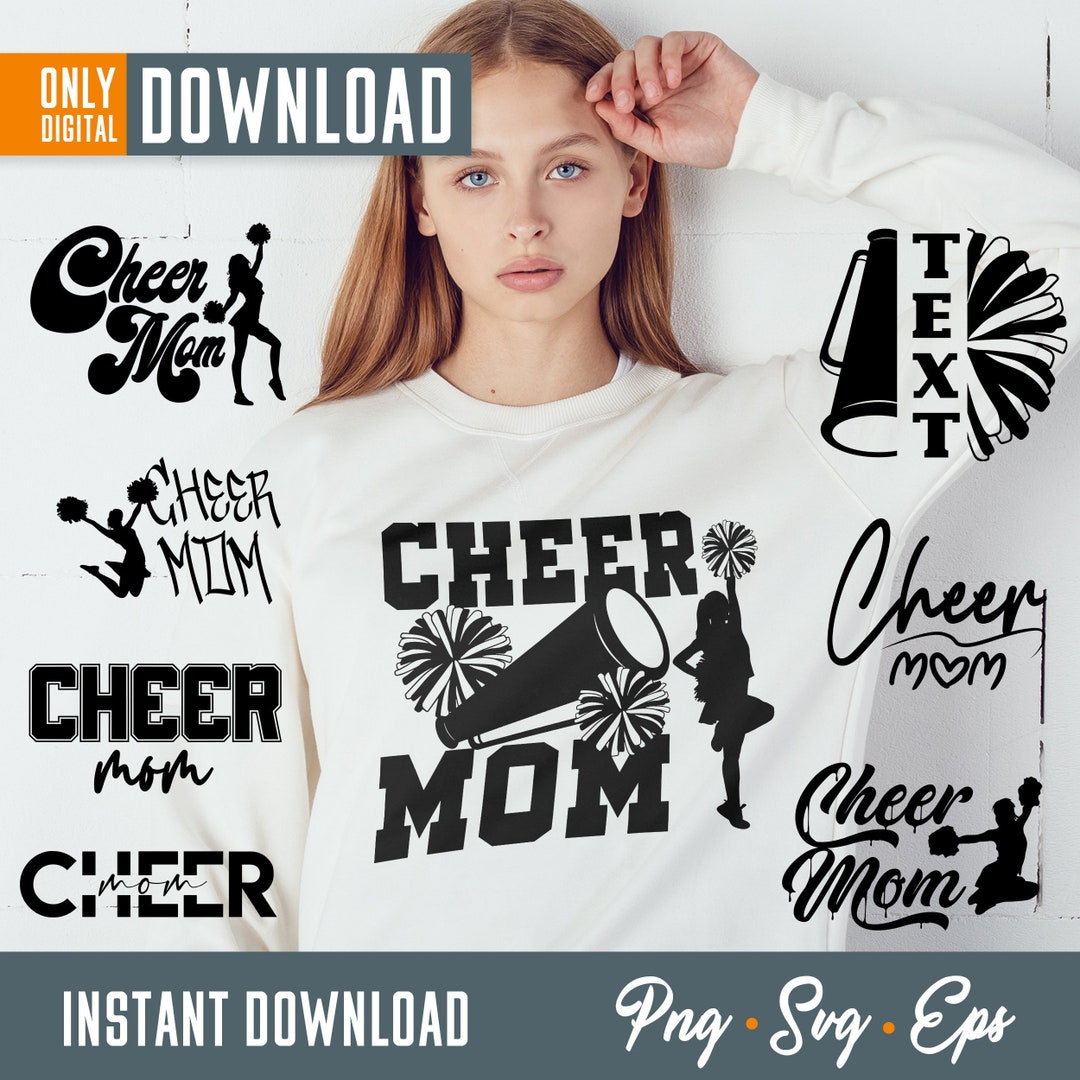 Cheer Mom SVG Bundle, Cheerleading Clipart (digital Download) - Etsy