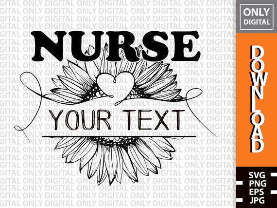 Nurse Monogram Svg Floral Nurse Monogram Svg Nurse Life | Etsy