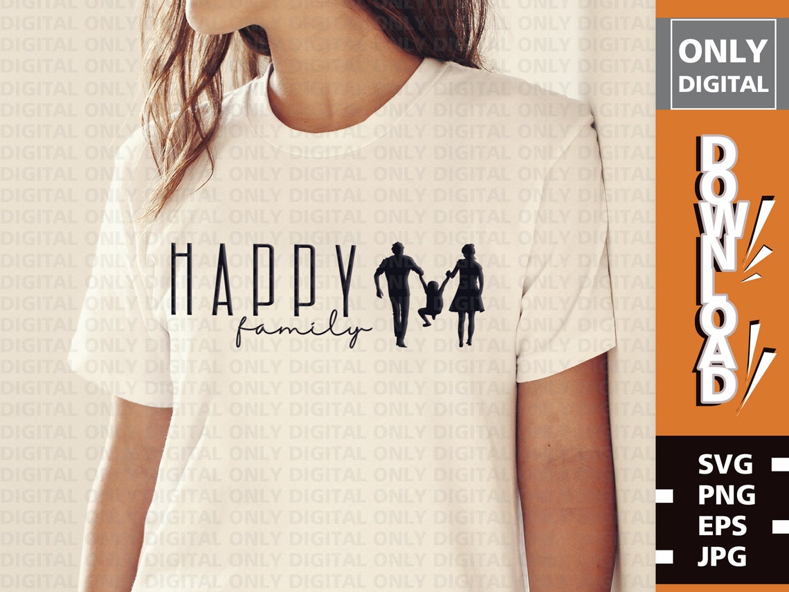 Happy Family Svg,family Svg , Family Clipart, Family Bundle, Love ...