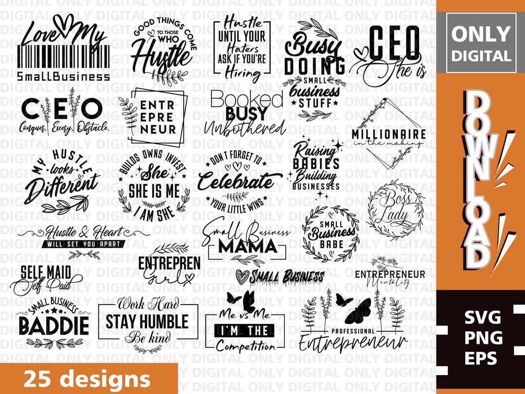Small Business Svg Bundle, Self Made Svg, Boss Babe Svg, CEO Svg, Small ...