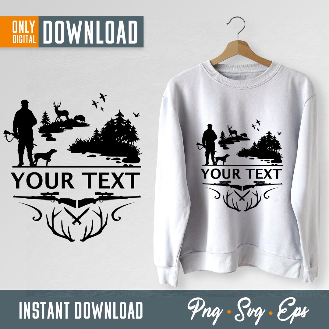 Hunting Monogram Frame Svg Hunting Svg Hunting Hunting - Etsy