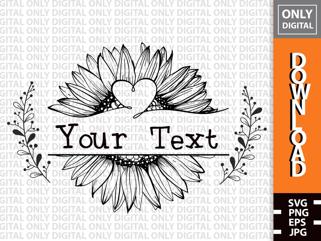 Floral Sunflower Monogram SVG, Cricut Cut File (digital Download) - Etsy