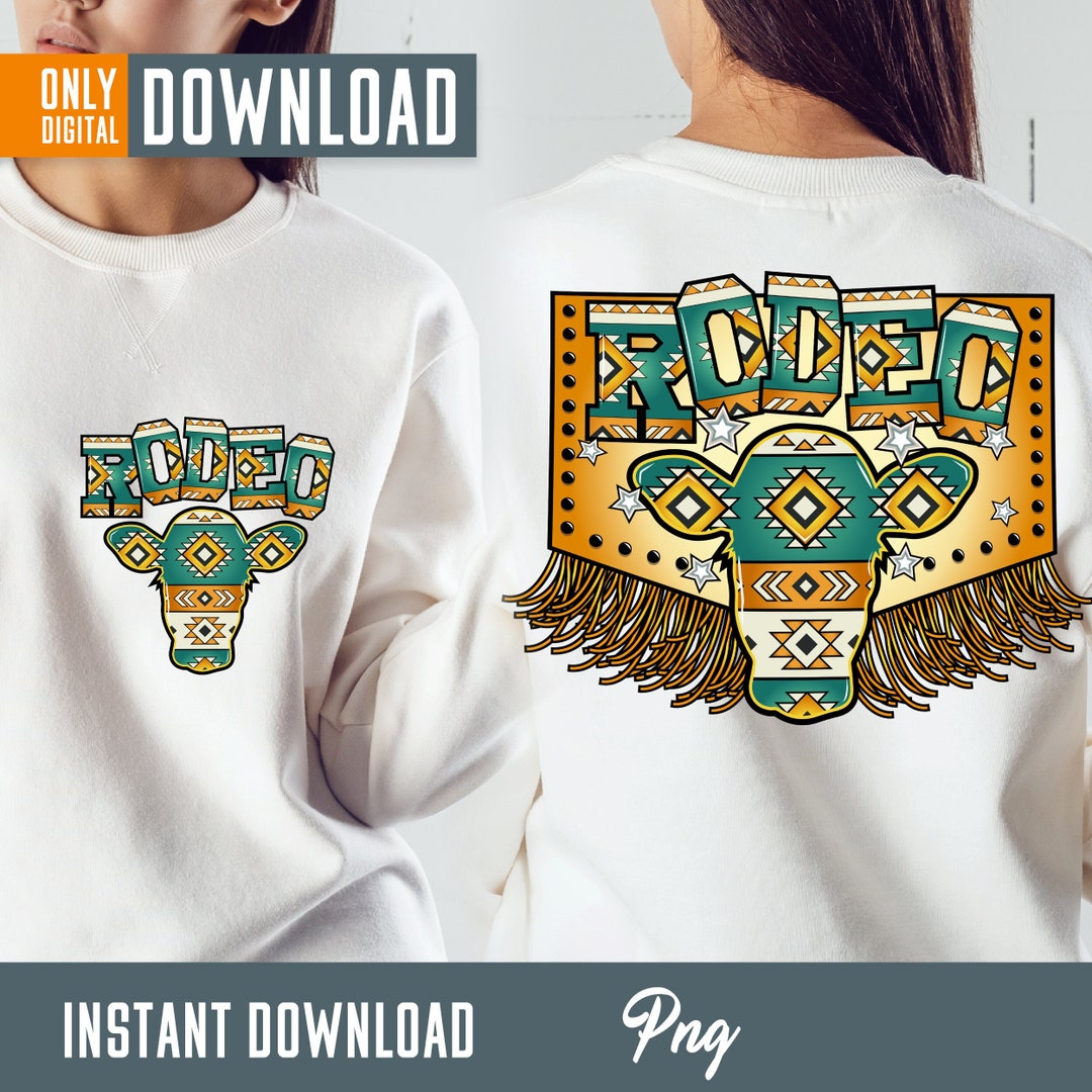 Retro Western Rodeo Png Bundle, Rodeo Png, Cowgirl Rodeo Design Png ...