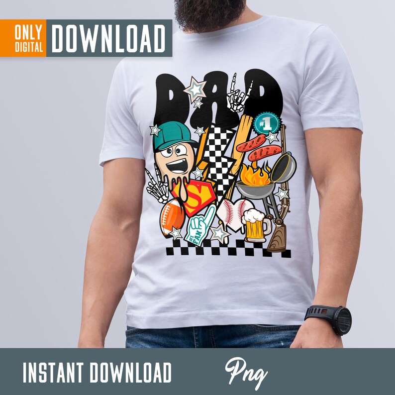 Retro Dad Sublimation Design, Fathers Day PNG (digital Download) - Etsy