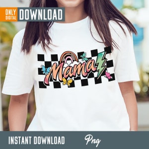Retro Checkered Mama PNG Design, Trendy Mom Life (digital Download) - Etsy