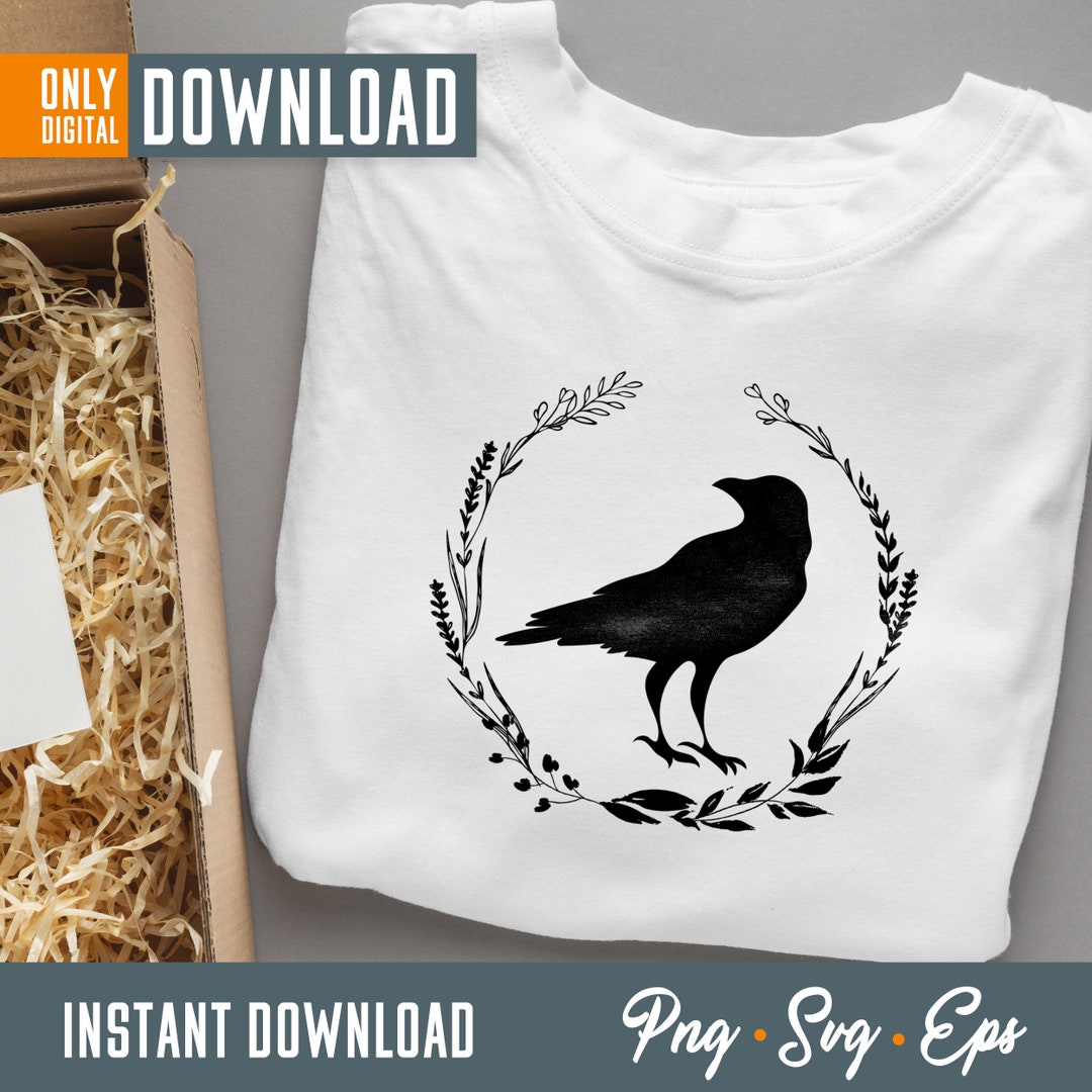 Black Crow Svg, Crow Svg, Crows, Raven Svg, Crow Clipart, Crow Bundle ...