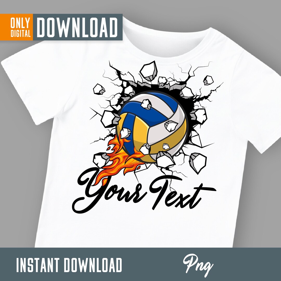 Volleyball Ball Retro Custom Sublimation Design Png, Volleyball Png ...