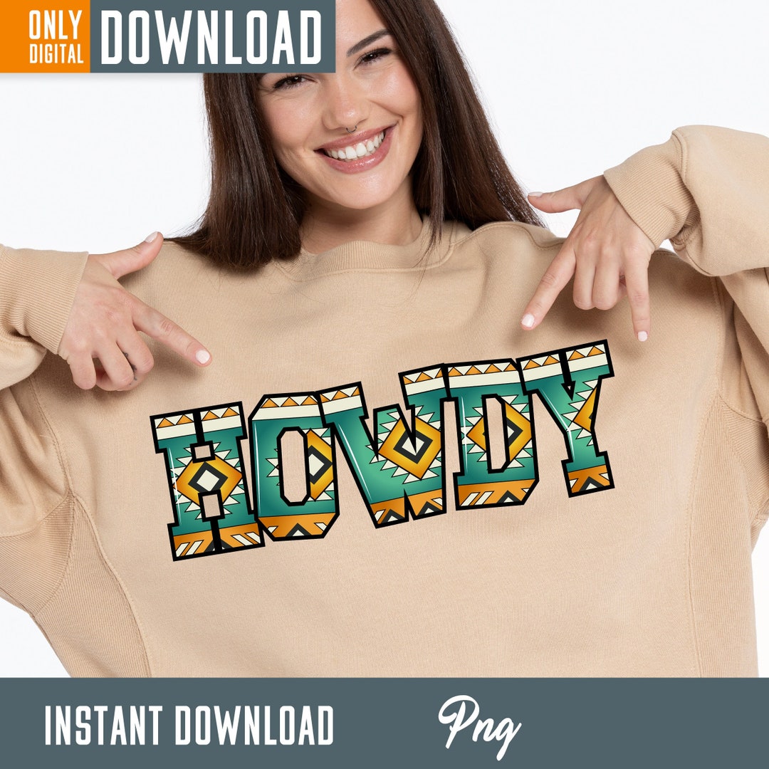 Aztec Howdy PNG Design, Western Digital Download, Western Png, Howdy ...