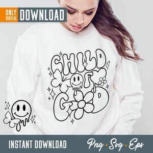 Christian Svg Design Child of God Svg PNG Retro Svg - Etsy